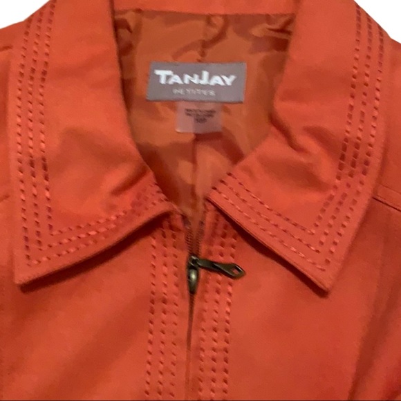 TanJay | Jackets & Coats | Tanjay Petite Orange Faux Suede Plush Zipup ...